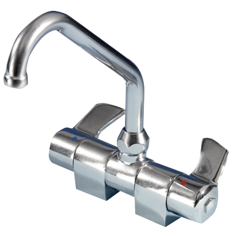 Whale Water Systems TB4112 Compact Fold Down Mixer Faucet - Walmart.com ...
