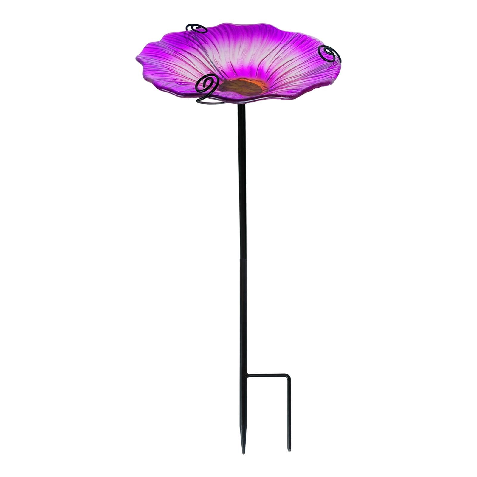 Bird feed Tray with Stake Ornament Bird Bath in Ground Bird Feeders for ...