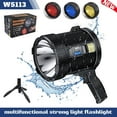 Super Bright 200000 High Lumens Spotlight LED Rechargeable Handheld ... Super Bright 200000 High Lumens Spotlight LED Rechargeable Handheld ...