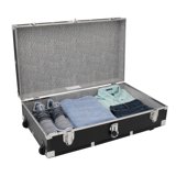 "Seward Under the Bed 31"" Black Trunk with Rolling Wheels & Lock ...
