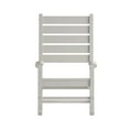 Emma + Oliver Contemporary Rocking Chair, All-Weather HDPE Indoor ...