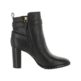 Lauren Ralph Lauren Womens Madisyn Leather Stacked Heel Ankle Boots ...