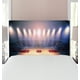 Basketball Headboard, Crowded Basketball Arena Just Before Game Starts ...