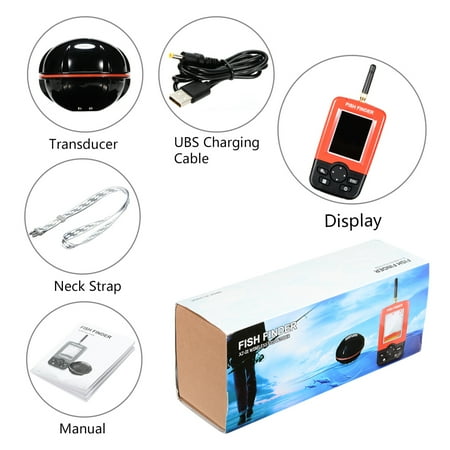 Portable Fish Finder, Smart Fish Finder with 100m Wireless ...