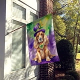 Cocker Spaniel King of Mardi Gras House Flag 28 in x 40 in - Walmart.com
