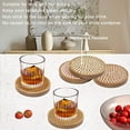 5 Pack Coasters for Drinks Absorbent, 4.3 inches Cork Coasters for ...