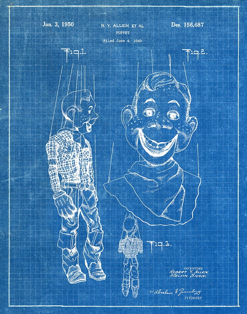 Original Howdy Doody Puppet Artwork Submitted In 1950 - Toys and Games ...