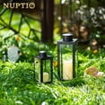 Nuptio Black Candle Lantern Decorative Indoor，Outdoor Lanterns for Fall ...