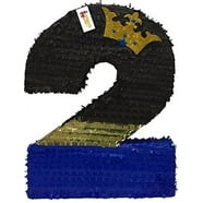 APINATA4U 20'' Tall Royal Blue & Gold Prince Theme Number One Pinata ...