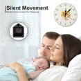 1pc 2D Flat, Silent Round Wall Clock Cute Cat Clock Face Design ...