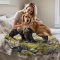 Flannel Throw Blanket for Couch Sofa Bed,Brown Animal Grizzly Bear Soft ...