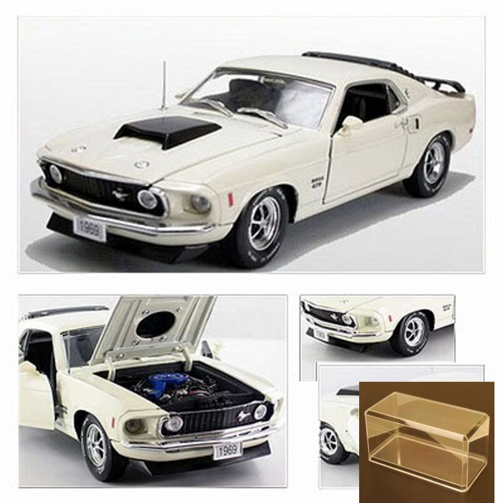 Diecast Car & Accessory Package - 1969 Ford Mustang Boss 429, Creamy ...