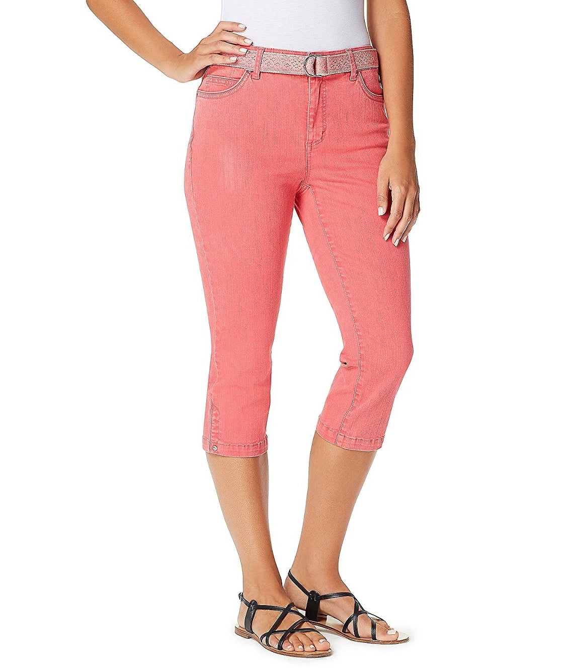 Bandolino - Bandolino Mandie Twill Capris with Piping Pink 14 - Walmart ...