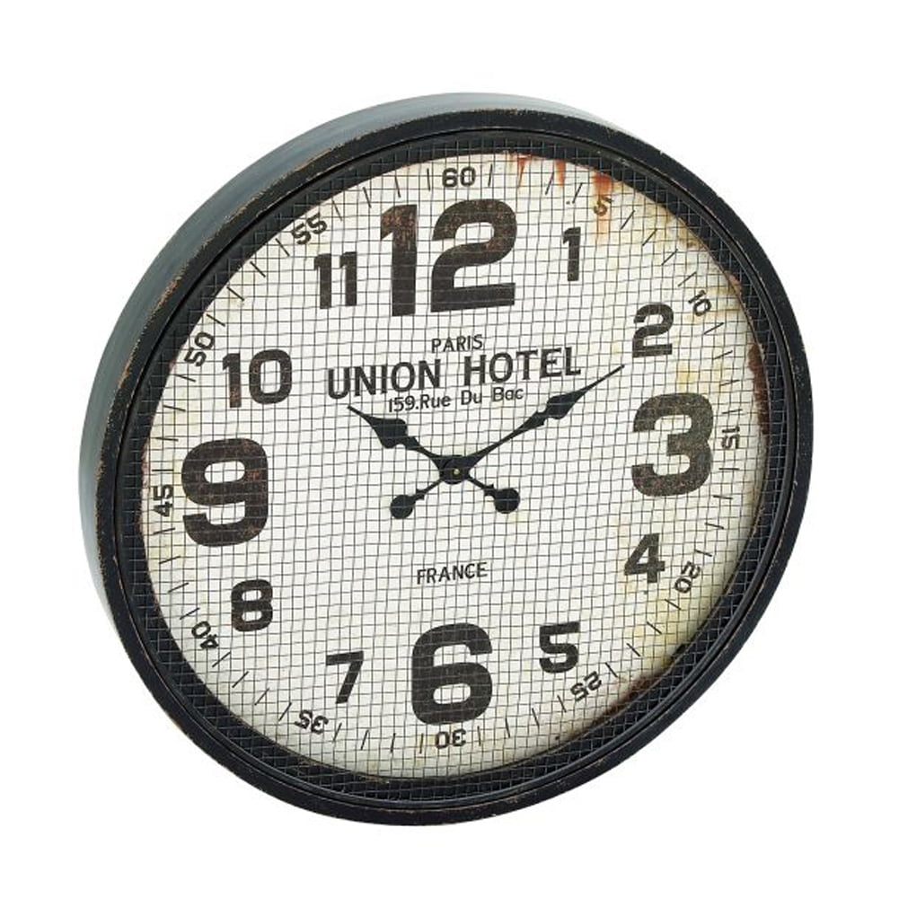 Wonderful Wood Metal Wall Clock - Walmart.com