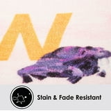 "Eric Carle Pink/Blue Alphabet Kids Area Rug for Learning & Play, Ideal ...