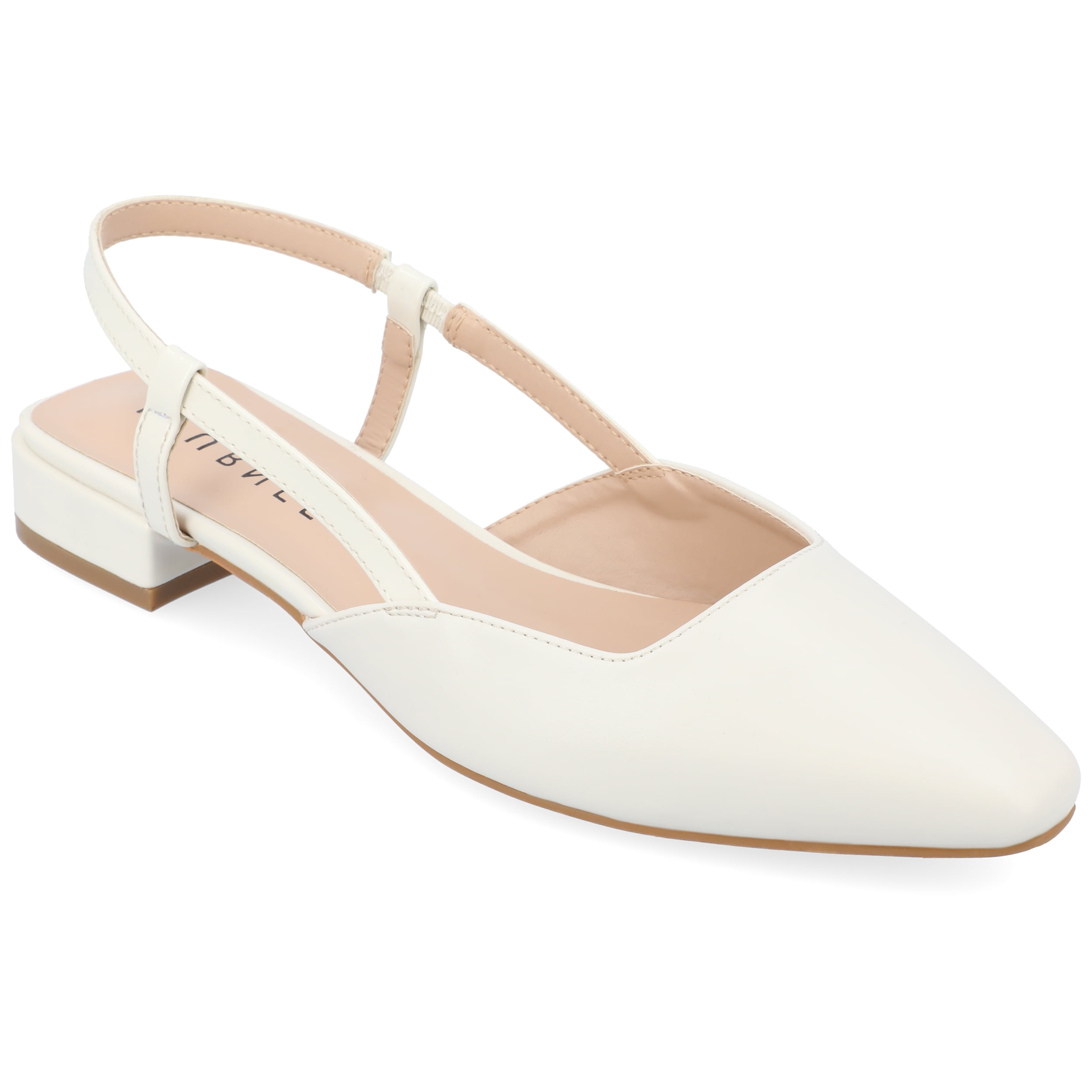 Journee Collection Womens Paislee Sling Back Block Heel Square Toe ...