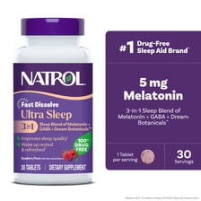 REMfresh 5mg Extra Strength Melatonin Sleep Aid, 36 Caplets, Supports ...