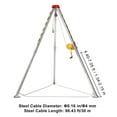 KFFKFF Confined Space Tripod Kit - Rescue Tripod with Fall Arrest ...