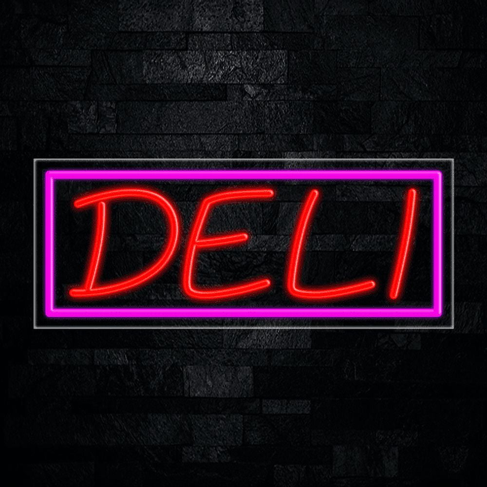 Deli-LED Neon Sign 30"L x 12"H #30156 - Walmart.com