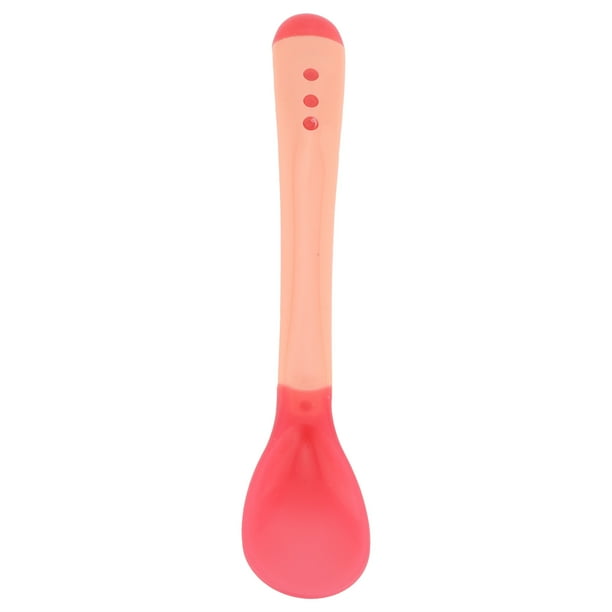 Temperature Sensing Spoons Forks Soft Baby Feeding Spoon GumFriendly ...