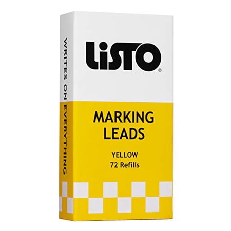 Listo 162 Marking Pencils Refill - YELLOW, Box of 72, Grease Pencils ...