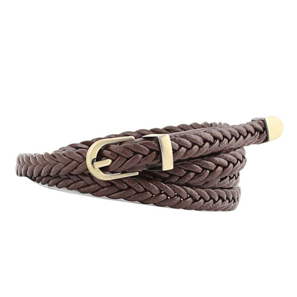 Click here for Kurtrusly Women Braided Candy Color Pu Leather Nar... prices