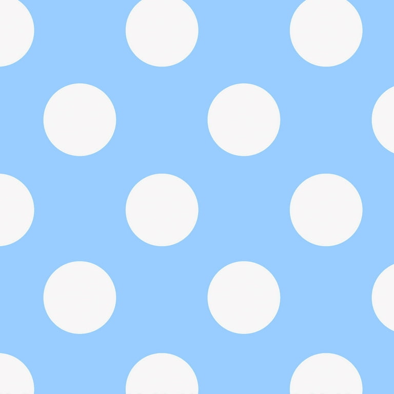 Baby Blue And White Polka Dot Background