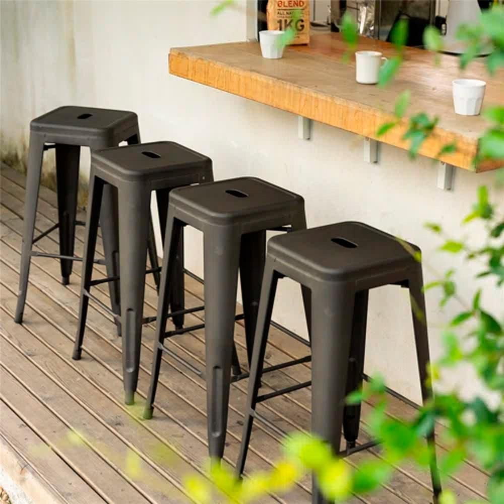 Click here for Heavenly Collection Gunmetal Metal Counter Stool F... prices