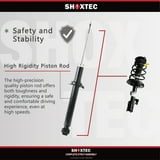 Shoxtec Front Shock Absorber Replacement for 1988-1999 Chevrolet GMC ...
