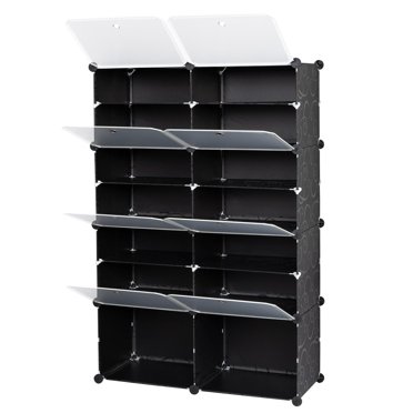 Ktaxon 6-Tier Portable Shoe Cabinet with Cubes, Shoe Rack & Storage ...
