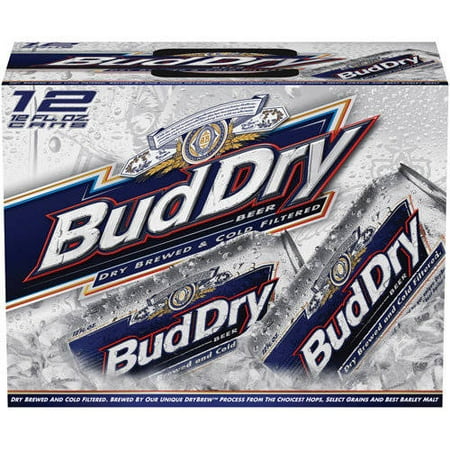 Bud Dry Beer, 12 pack, 12 fl oz cans - Walmart.com