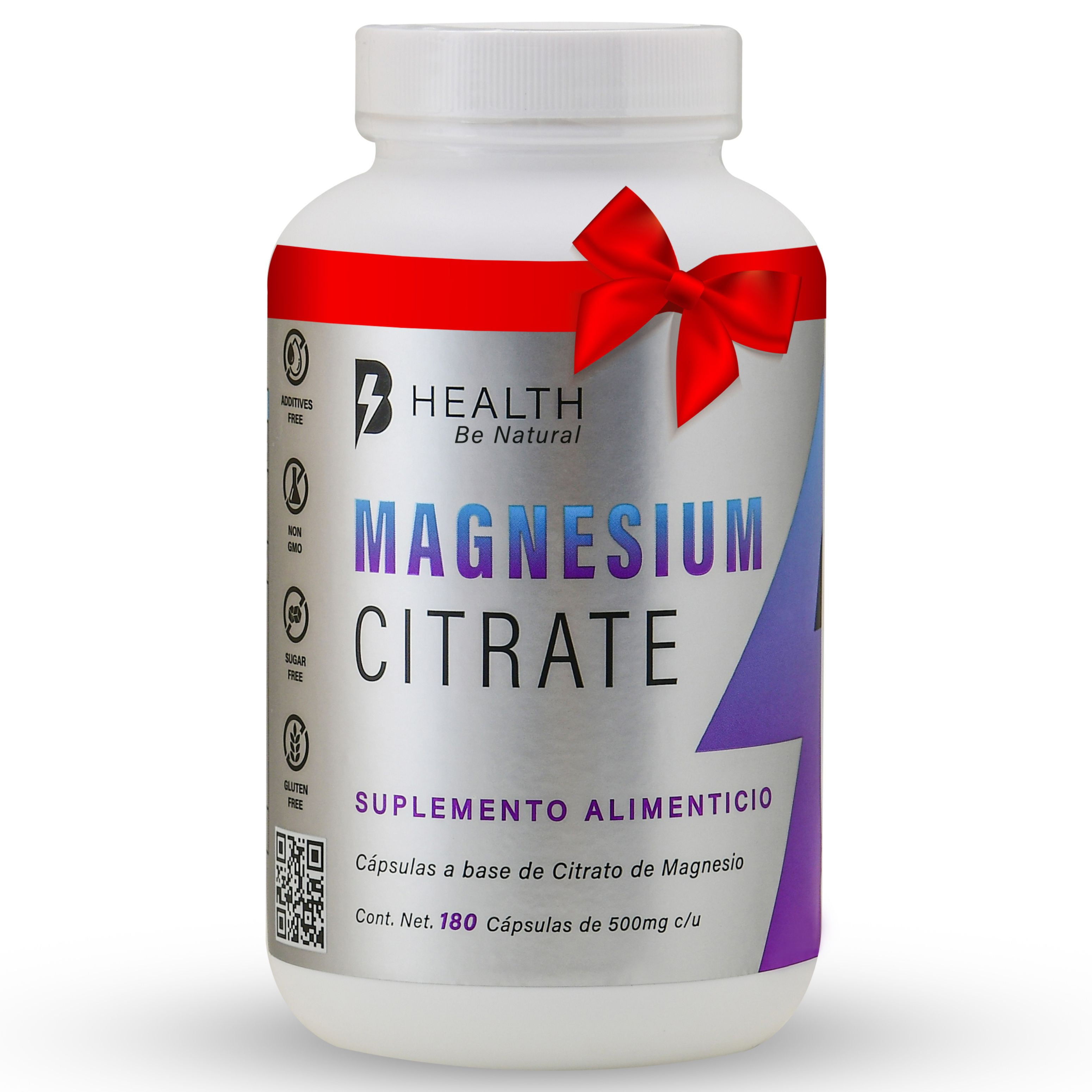 Citrato de Magnesio 100% Natural B Health Be Natural Citrato de ...