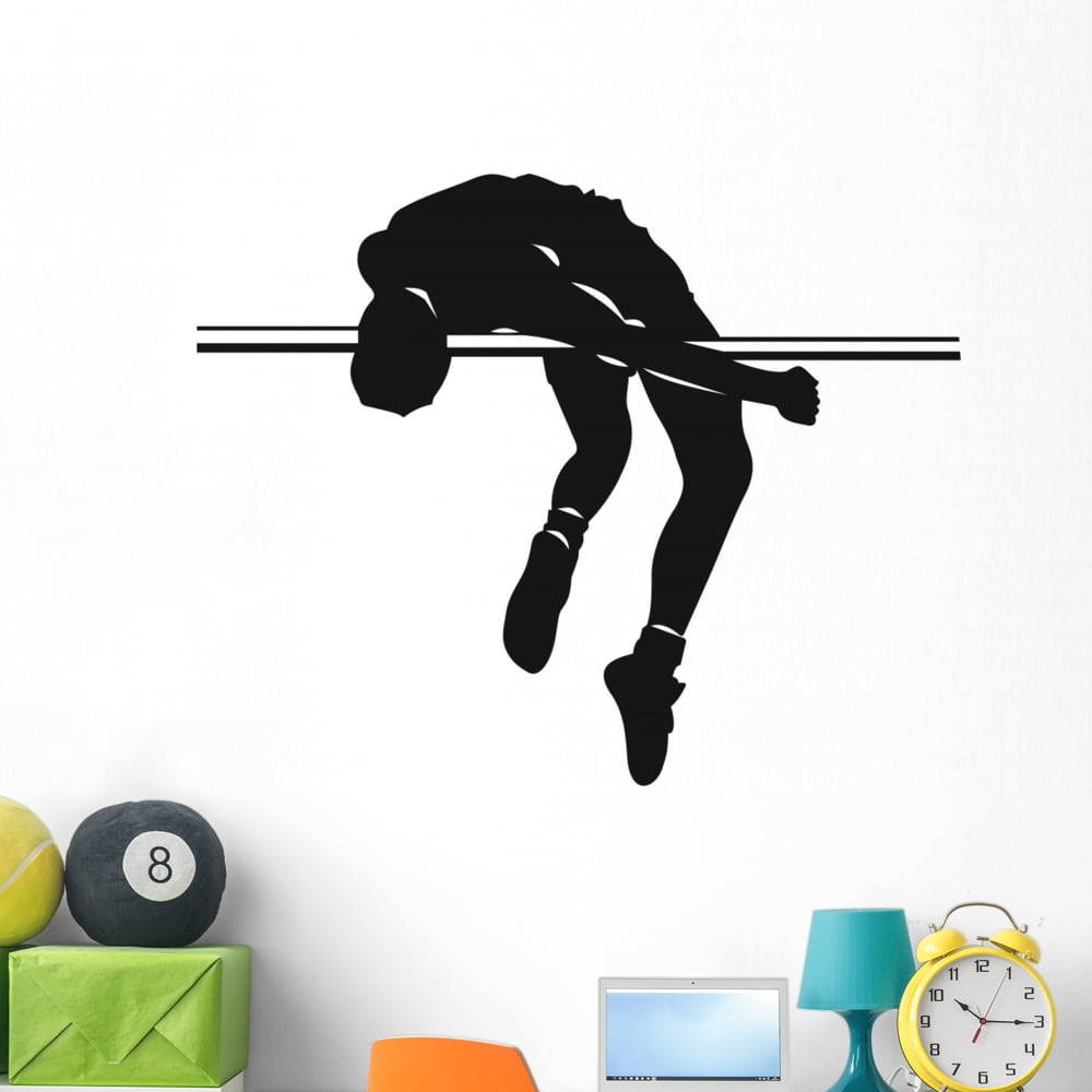 High Jump Vinyl Ready Wall Decal by Wallmonkeys Peel and Stick Graphic ...