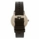 Emporio Armani Men's AR11096 Silver Leather Japanese Quartz Dress Watch ...