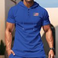 America 250 Shirt Knit Hoodie For With Texture Solid Color And ...