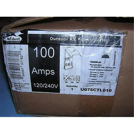 Parallax Power Supply U075CTL010 Receptacle Receptacle; Outdoor/ Indoor ...