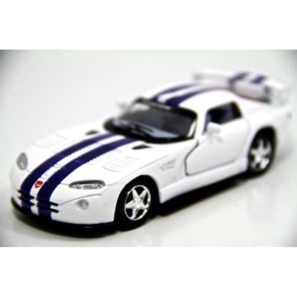 5" Kinsmart Dodge Viper GTS-R Diecast Model Toy Car 1:36 White ...