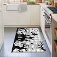 Area Rug 2x3ft, Flying Witch Haunted House Bat Washable Rugs for Living ...