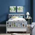 Twin Platform Bed With Trundle Sweden Solid Pine Wood Twin Platform