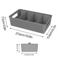 3 Compartment Stackable Bin with Adjustable Dividers, Stackable Storage ...