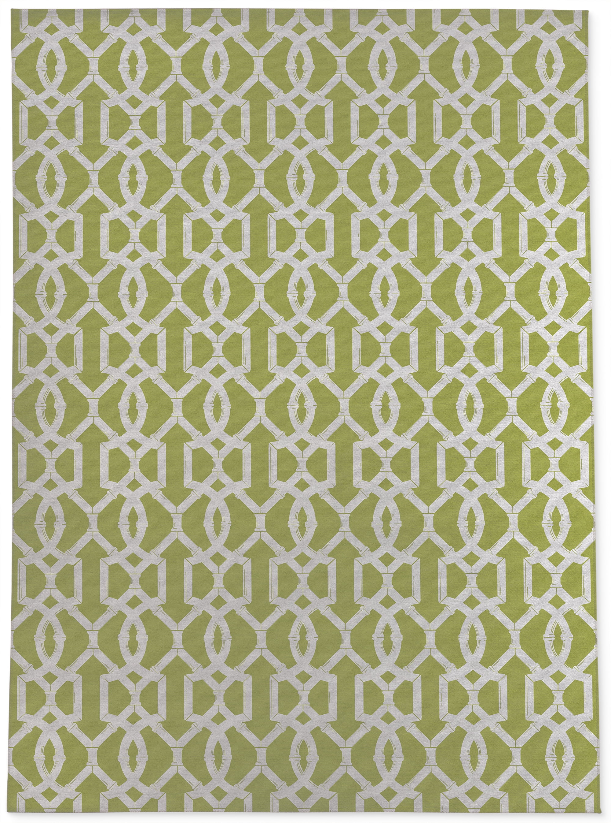 Bamboo Lattice Chartreuse Area Rug by Kavka Designs - Walmart.com