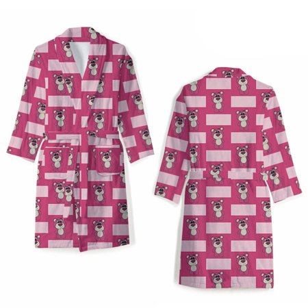 Disney Toy Story Lotso Bathrobe Fashion Women Bathrobe Cute Cartoon ...