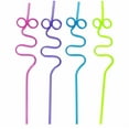 Plastic Crazy Loop Straws, Assorted, 4ct - Walmart.com