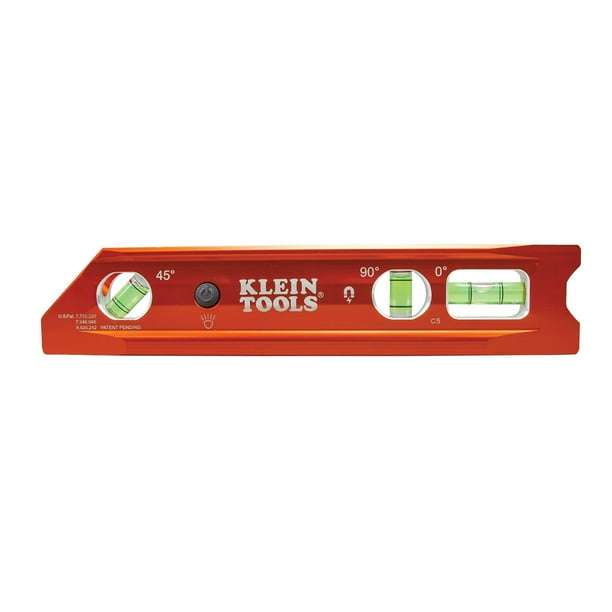 Klein Tools 935RBLT Lighted Torpedo Billet Level, REM - Walmart.com