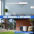 2.95"W 13.12FT Mini Split Line Set Cover, Plastic Line Kit for Outside ...