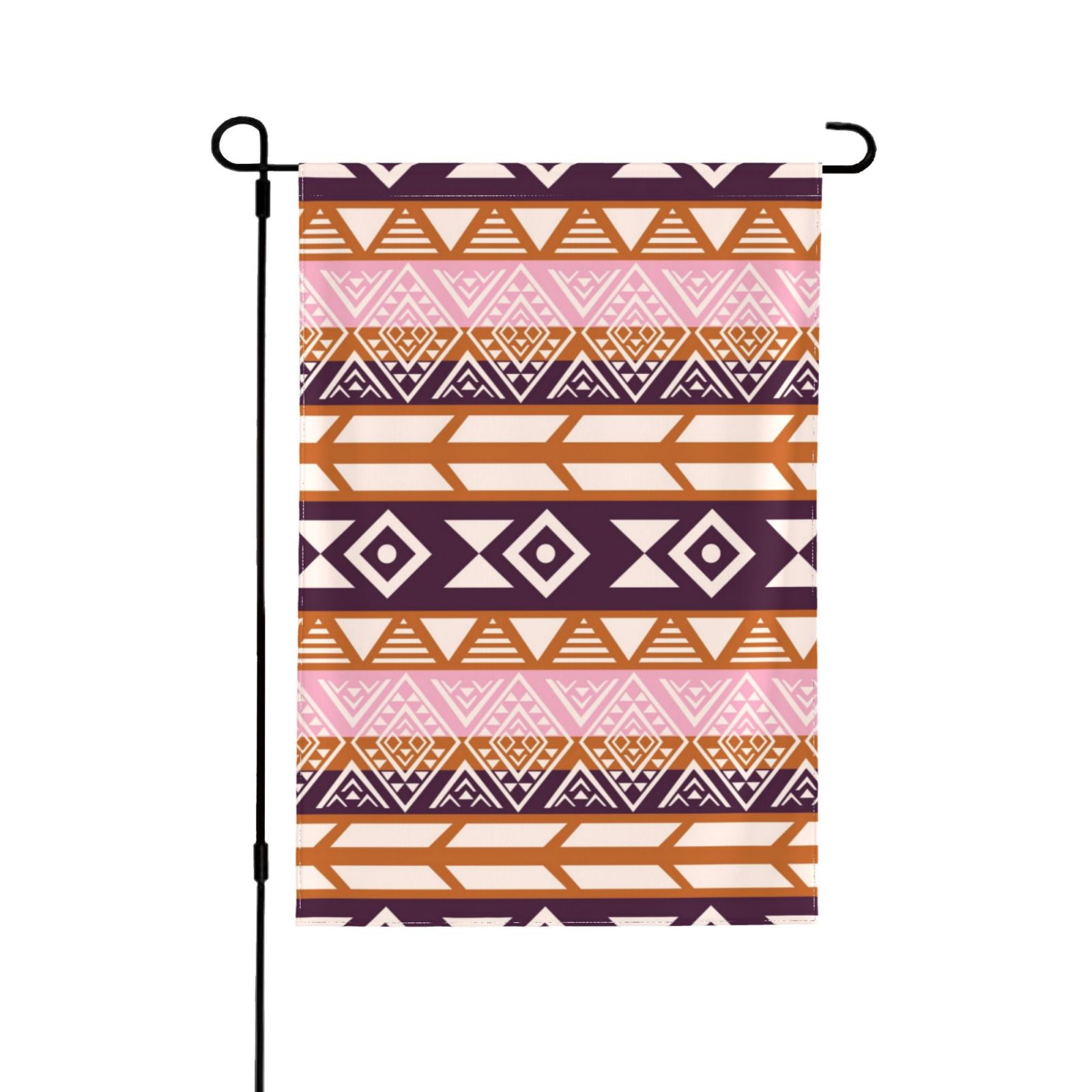ZNDUO Pink Retro South American Style Pattern Garden Flag, 12.5"x18 ...