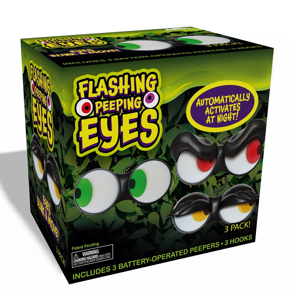 Joyfy 3 Packs Halloween Animated Flashing Peeping Eyes Lights with ...