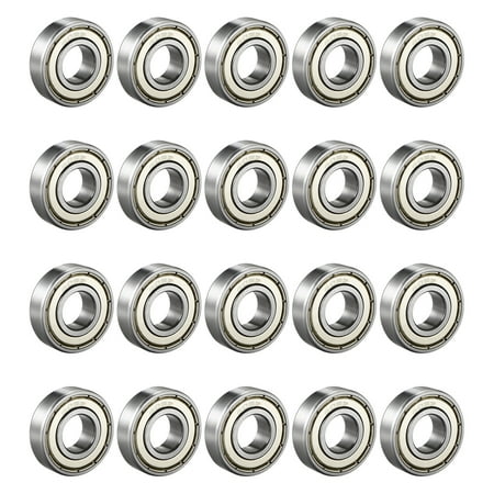 Deep Groove Ball Bearing 605ZZ Double Shield, 5mm x 14mm x 5mm Chrome ...
