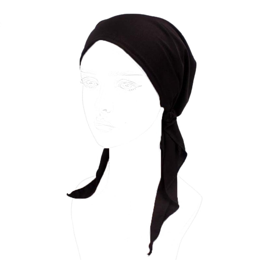 JUNTEX Womens Chemo Hat Turban Head Scarves Pre Tied Bandana Hair Cover ...