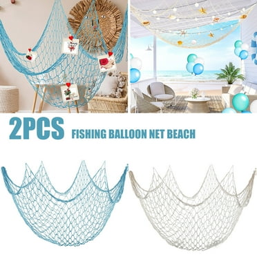 Alvinma 1 PCS Fishing Net Decor,Nature Fish Net Wall Decoration,Cotton ...